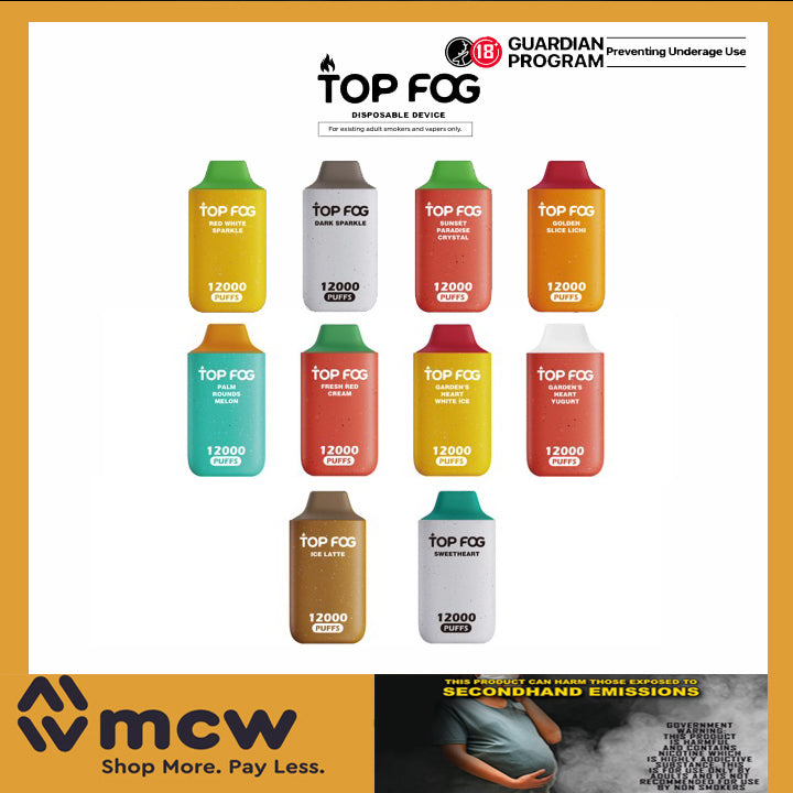 Topfog NEW STOCK‼ NEW STOCK‼ TOP FOG 12000 Puffs - With